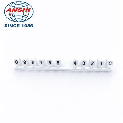 China Factory OEM Terminal Block Marker Strip, Blank & Number Printed Marking Strip for Telecom Communication Equipment for sale