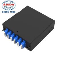 China Mini ODF ODB Box 24-Core 4-Port Fiber Optic Terminal Box Industrial-Grade 35mm DIN-150 Rail FTTH FTTX SC Optical Cable Box for sale