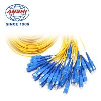 China SC APC Connector ABS BOX Type 1x32 Fiber Optic PLC Splitter High Quality Cable Type Optical PLC Splitter for sale