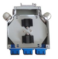 China Metal 6 Cores Fiber Optic Terminal Box / Waterproof Fiber Optic Termination Box for sale