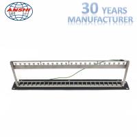 China Unloaded Blank Rack Mount Patch Panel STP Shielded Network Patch Panel Modular Type for sale