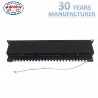 China CAT6 STP Shielded Patch Panel 1U 19 Inch 24 Port IDC PCB Type For Networking for sale