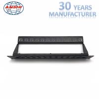 China Plastic Powder Cladding Unshielded Unloaded Patch Panel 12 Port CAT5E CAT6 CAT6A UTP for sale