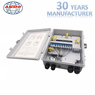 China 24 Core Waterproof Junction Box , Insert Type Splitter Outdoor Terminal Box for sale