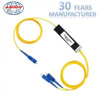 China 1:2  1:4 SC/UPC SC/APC High Reliability FTTH Distribution Box PLC Splitter For Passive Optical Network for sale