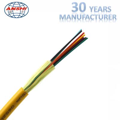 China Indoor Distribution Fiber Optic Accessories GJFJV Fiber Optic Cable LSZH Yellow Sheath for sale