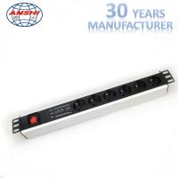 China Industrial Network Patch Panel 110 - 250V Rated Voltage Black Color OEM for sale