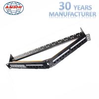 China 1U 24 Port Rack Mount Patch Panel UTP Blank With Rear Cable Management for sale