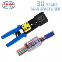 China Ez Crimp End Pass Through Crimping Tool For Cat5 / 6 / 7 Connector Ez Crimper for sale