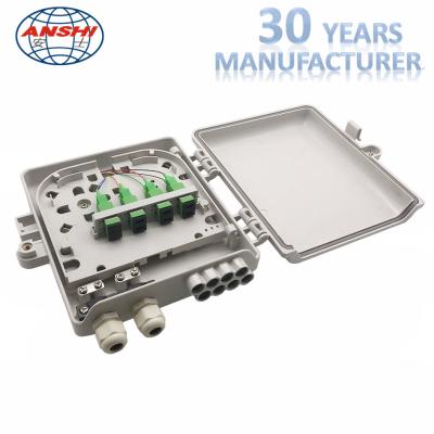 China Waterproof Fiber Distribution Box Ip65 Protection 8 Core Sc Capacity ISO9001 for sale