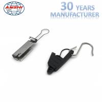 China FTTH Distribution Fiber Cable Accessories S Type Stainless Steel Fasteners Dead End Clamp for sale
