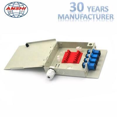 China Metal Material Fiber Fiber Distribution Box Waterproof Terminal Box Sc Capacity for sale