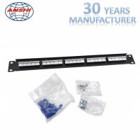 China 25 Ports RJ11 Krone IDC Unshielded Rack Mount Patch Panel for sale