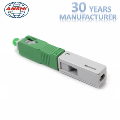 China Pre Embedded Quick Connector SC APC Fiber Optic Accessories for sale