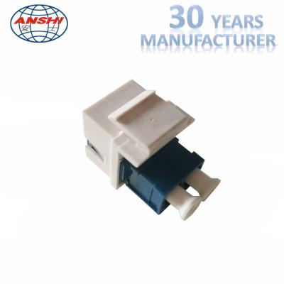 China RJ45 Fiber Optic Accessories LC Singlemode Keystone Coupler for sale