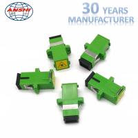 China Ftth SM SC APC Simplex Adapter With Shuttle Laser Marking for sale