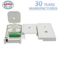 China Waterproof 8 Core Wall Mount FTTH Distribution Box With PLC Splitter for sale