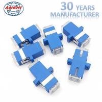China SM SC / UPC Simplex Fttx Multimode Fiber Coupler With Translucent Dust Cap for sale