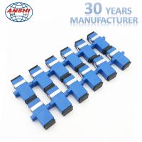 China SM SC / UPC Simplex Fttx Multimode Fiber Coupler With Translucent Dust Cap for sale