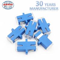 China SM SC / UPC Simplex Fttx Multimode Fiber Coupler With Translucent Dust Cap for sale
