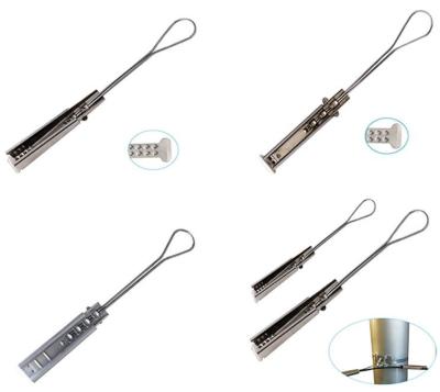 China Fttx Fiber Cable Clamp P Type Stainless Steel S Type Fasteners Dead End for sale