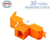 China Tool Free Cat5e Cat6 Cat6a Rj45 Keystone Jack Module Customized Color for sale