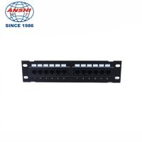 China 10inch 12 Port Wall Moun UTP Patch Panel 110 IDC Type for sale