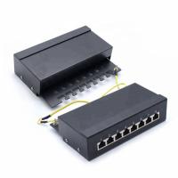 China 1U  8 Port CAT6 STP Rack Mount Patch Panel With Shielded for sale