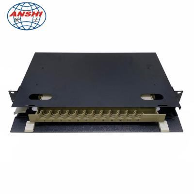 China Rack Mount ODF Fiber Optic Patch Panel For Telecommunications for sale