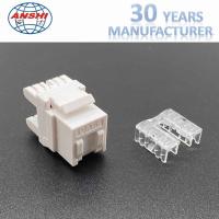 China Network RJ45 Keystone Jack CAT5E CAT6 180 Degree UTP for sale