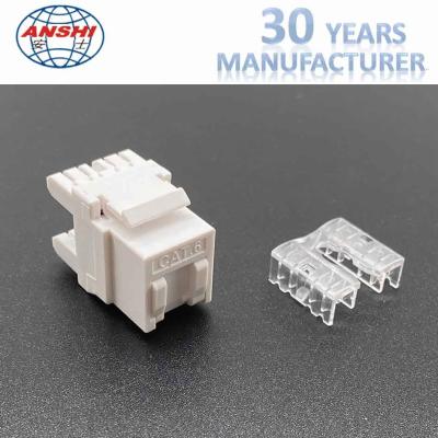China Network RJ45 Keystone Jack CAT5E CAT6 180 Degree UTP for sale