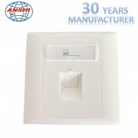 China RJ45 1 Port 86 Type Network Wall Face Plate For Telephone for sale