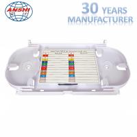 China Protective Plastic Fiber Optic Splice Tray 12 Core Capacity For Distribution Box for sale