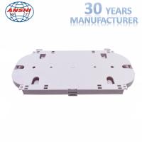 China Protective Plastic Fiber Optic Splice Tray 12 Core Capacity For Distribution Box for sale