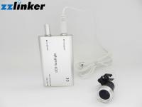 China Lighted Dental Surgical Binocular Loupes 30000 Lux with Adjustable Headlight Silver for sale