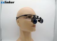 China High Power Adjustable Dental Loupes , Surgical Magnifying Glasses With Light for sale