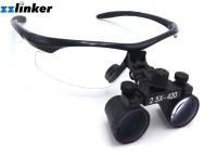 China Adjustable Dental Loupes 3.5x with LED Headlamp 0.85kg Metal Frame Surgical Loupe for sale