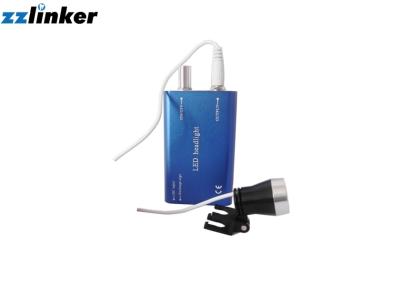 China Cordless Adjustable Dental Loupes with LED Light Aluminum Battery 5H Run Time for sale
