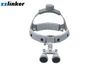 China LED Adjustable Dental Loupes 3.5x Portable Leather Headband Black White for sale