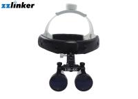 China LED Adjustable Dental Loupes 3.5x Portable Leather Headband Black White for sale