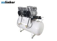 China Oil Free Dental Air Compressor 1680W 60L Low Noise for 4 Dental Chairs for sale