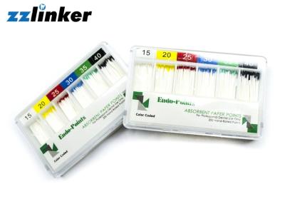 China Absorbent Dental Gutta Percha Points , Paper Points Root Canal Endodontic Overfill for sale