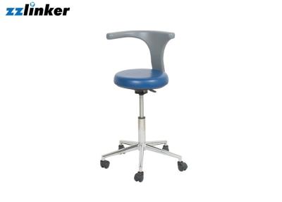 China Medical Ergonomic Dental Assistant Stool with Adjustable Height 360 Degree Rotation Metal Base for sale