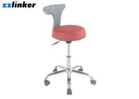 China Medical Ergonomic Dental Assistant Stool with Adjustable Height 360 Degree Rotation Metal Base for sale