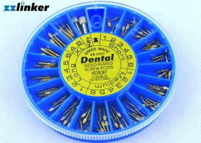 China Stainless Steel Titanium Screw For Dental Implant Teeth Replacement Gold Plated Post for sale