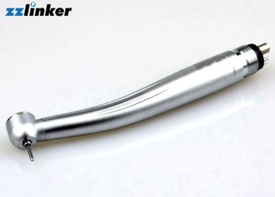 China LED Dental Turbine Handpiece Triple Spray Stainless Steel Push Button 0.45N Torque for sale