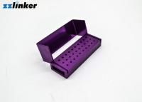 China Opening Type Dental Abrasive Bur Disinfection Box 30 Holes Aluminum Autoclavable 135°C for sale