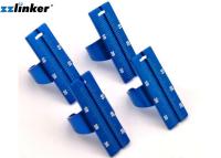 China Portable Dental Endo Finger Ruler Span 38x13mm Aluminum Blue Yellow Purple for sale