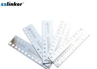 China Dental Root Canal Measuring Ruler Aluminum Stainless Steel Autoclavable 15mm for sale