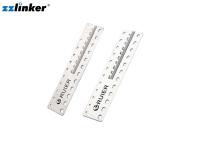 China Dental Root Canal Measuring Ruler Aluminum Stainless Steel Autoclavable 15mm for sale